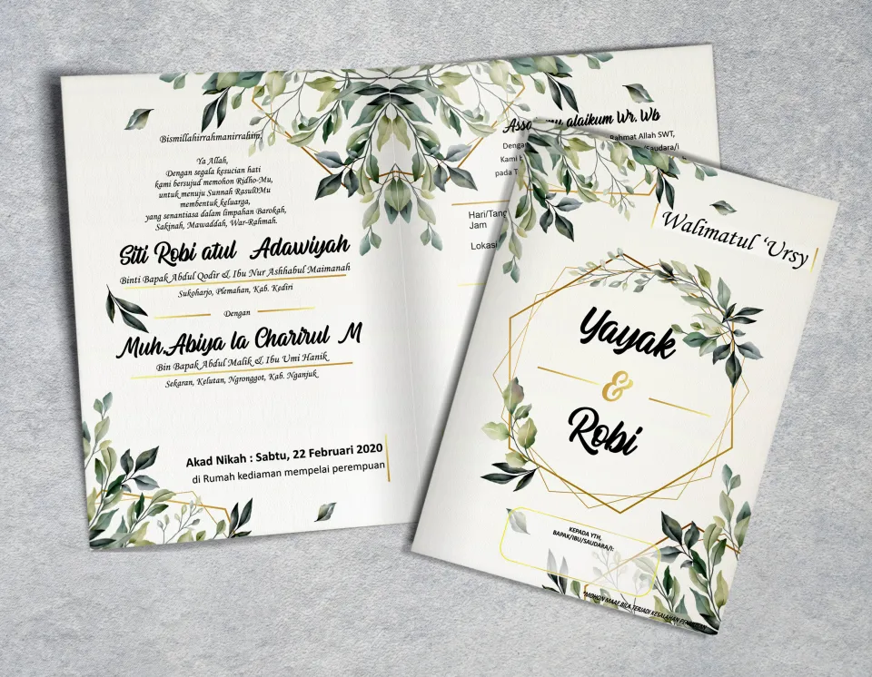 Undangan Pernikahan Elegan