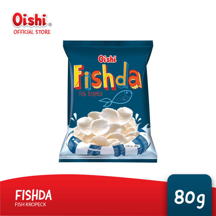 Oishi Fishda 80g [Fish-flavored Kropeck | Fish Chips | Seafood ...