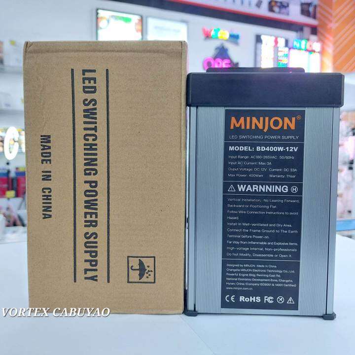MINJON POWER SUPPLY 60W / 120W / 200W / 400W | Lazada PH