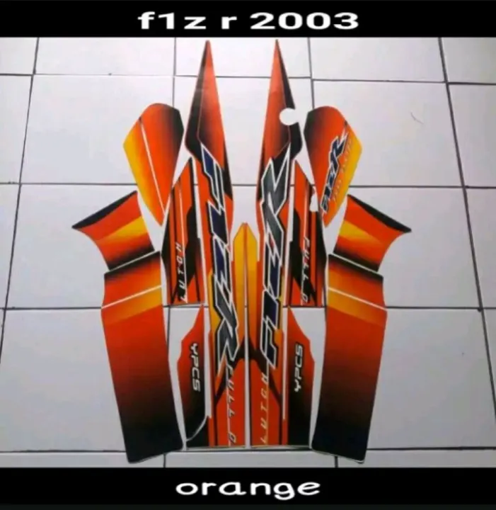 STICKER STRIPING FULL SET LIS BODY YAMAHA F1ZR FIZ R TAHUN 2003 2004 ...