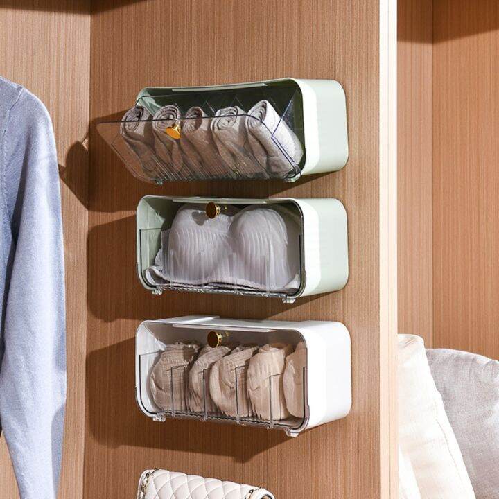 BEREAVE สี่เหลี่ยมผืนผ้าทรงสี่เหลี่ยม กล่องเก็บของติดผนัง พีพี 5กริด ...