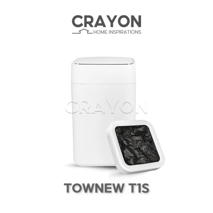 TOWNEW Smart Trash Can T1S / Refill Ring 15.5L Auto Sealing Smart ... TOWNEW Smart Trash Can T1S / Refill Ring 15.5L Auto Sealing Smart ...