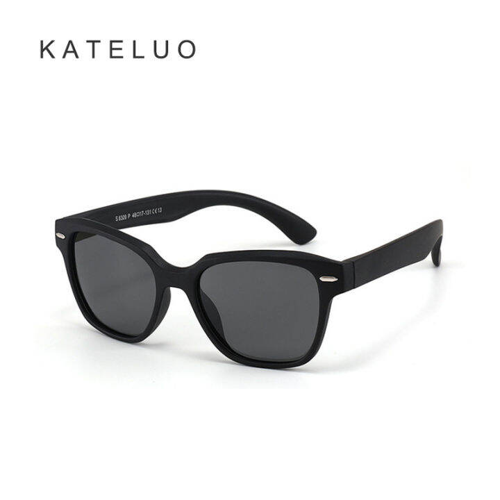 KATELUO เด็กเด็กแว่นกันแดดแฟชั่นวินเทจชายหญิงเด็กอาทิตย์แว่นตา UV400แว่นตาเย็นคลาสสิกกีฬาสแควร์ ...