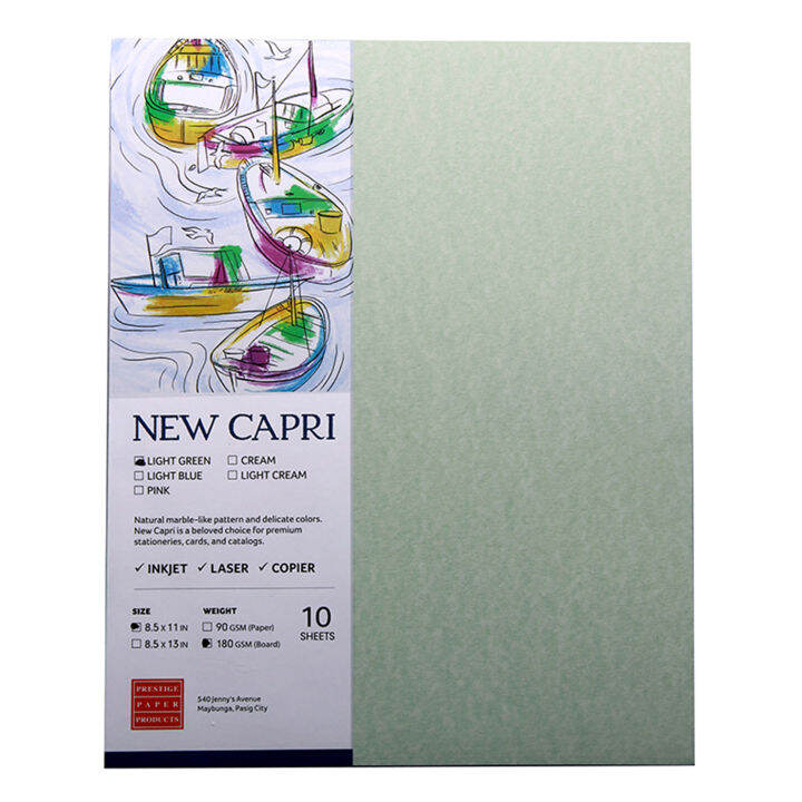 New Capri Specialty Paper Boards 180gsm 10sheets per pack | Lazada PH