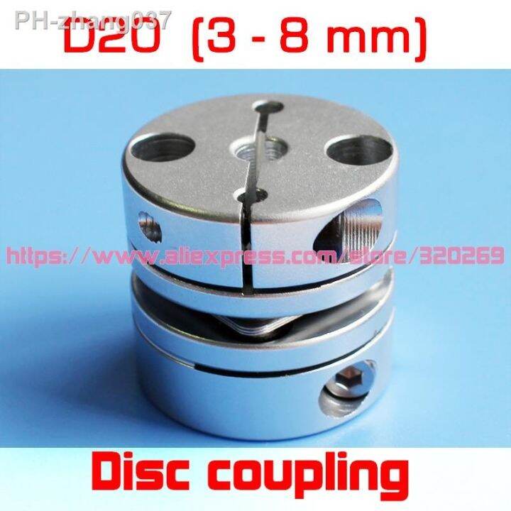 2PCS Servo Motor Shaft Coupling 5 6 6.35 8 Aluminum Single Disc Coupler ...
