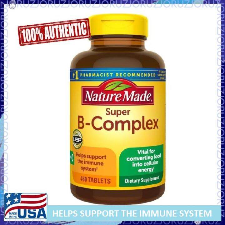 Nature Made Super B-Complex Tablets for Metabolic Health 460 tablets ...