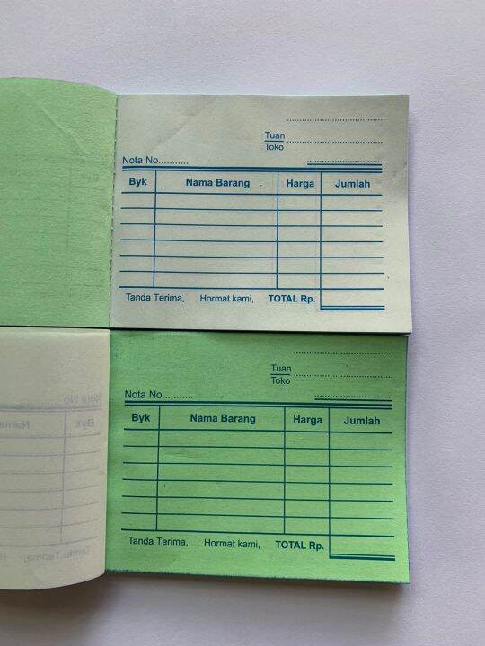 Buku Bon Nota Kontan 2 PLY NCR / Nota Ncr 1/8 Folio, Nota Mini ...