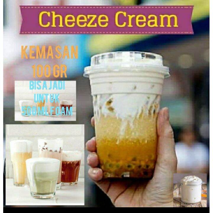 chesee cream foam toping minuman kekinian kemasan 100 gram | Lazada ...