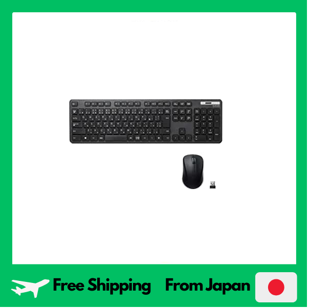 Elecom Keyboard Wireless (Receiver Included) Membrane Thin Full ...