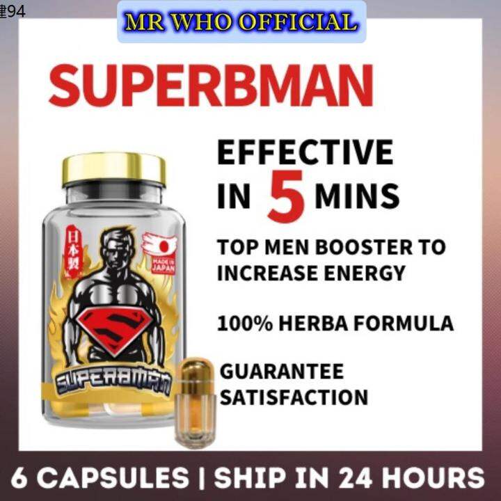 ♒Superbman 6 Capsules | Men Supplement (No 1 top-selling in Japan) | Lazada