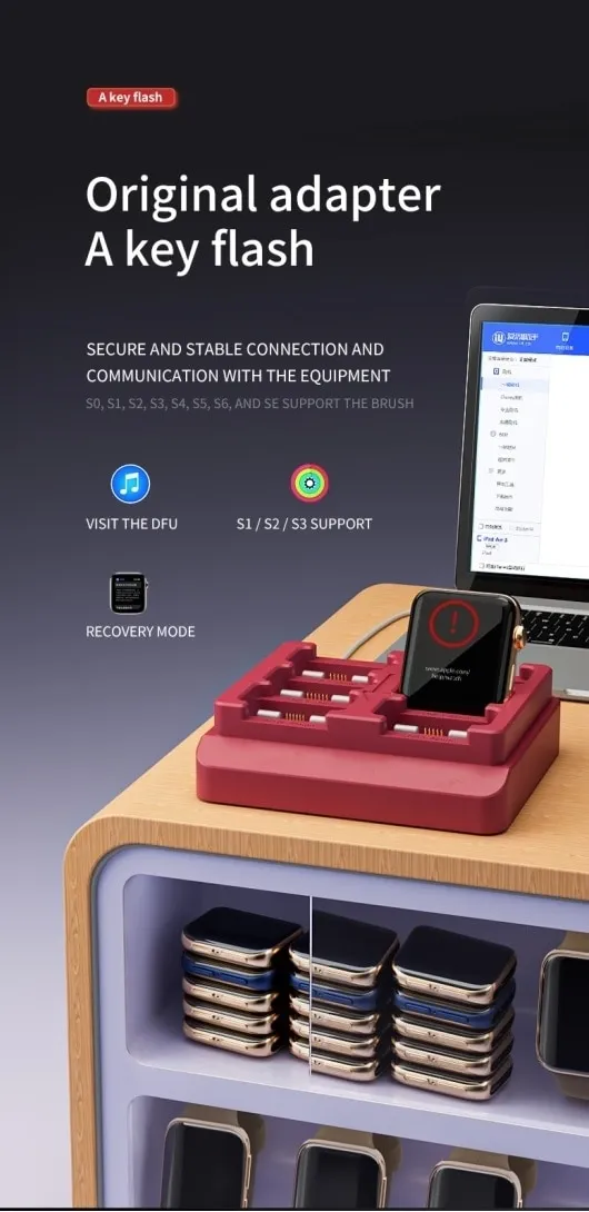 XZZ XINZHIZAO MagicAWRT 6in1 iBUS Adapter Restore Tool for Apple Watch ...