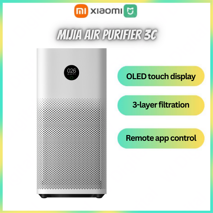 Xiaomi Mi Air Purifier 3C Cleaner Automatic Home Air Fresher Smoke ...