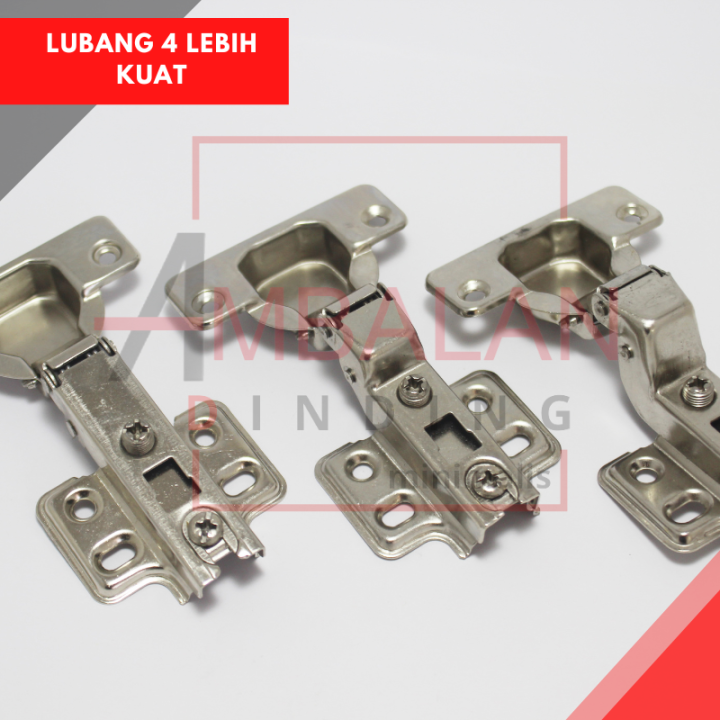 Engsel Sendok non Slow motion lubang 4 Kuat, Engsel sendok Lurus ...