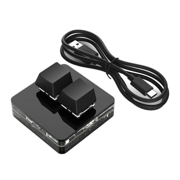 Custom Mini Keyboard Copy Paste 2 Keys RGB Macro OSU Keypad Programmable Mechanical Keyboard for ...