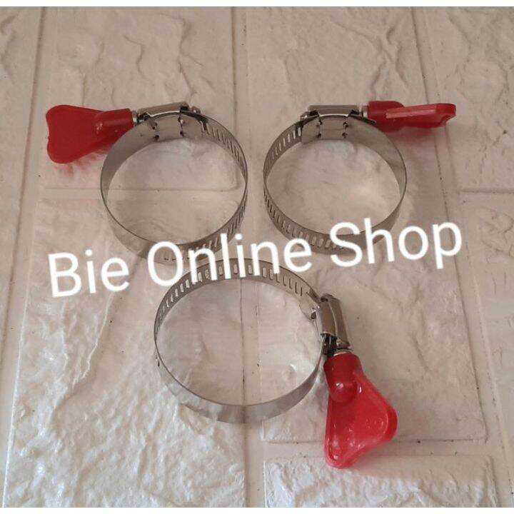 KLEM SELANG RADIATOR STEINLESS KUPING HOSE CLAMP WITH HANDLE 2 ...