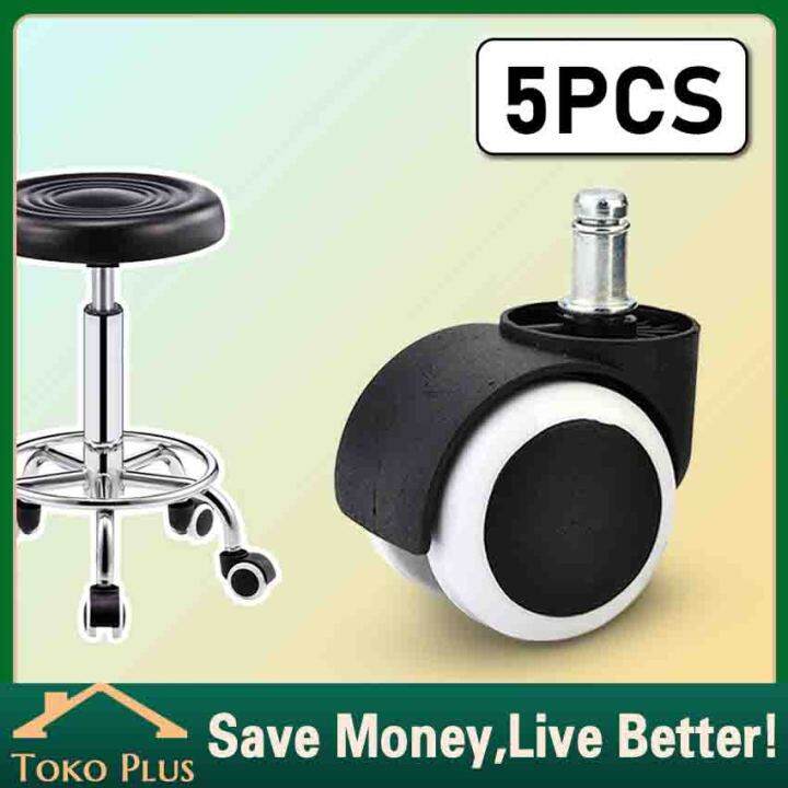 Heavy duty roda kursi kantor 5PCS Roda kursi kerja 5 buah Roda kursi ...