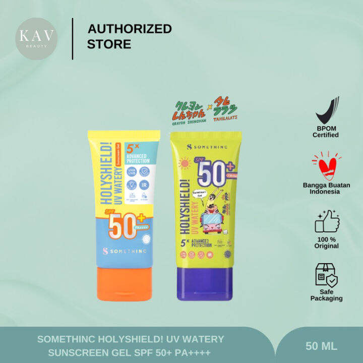 Somethinc Holyshield UV Watery Sunscreen Gel SPF 50+ PA++++ Sunscreen Sensasi Salju | Lazada ...