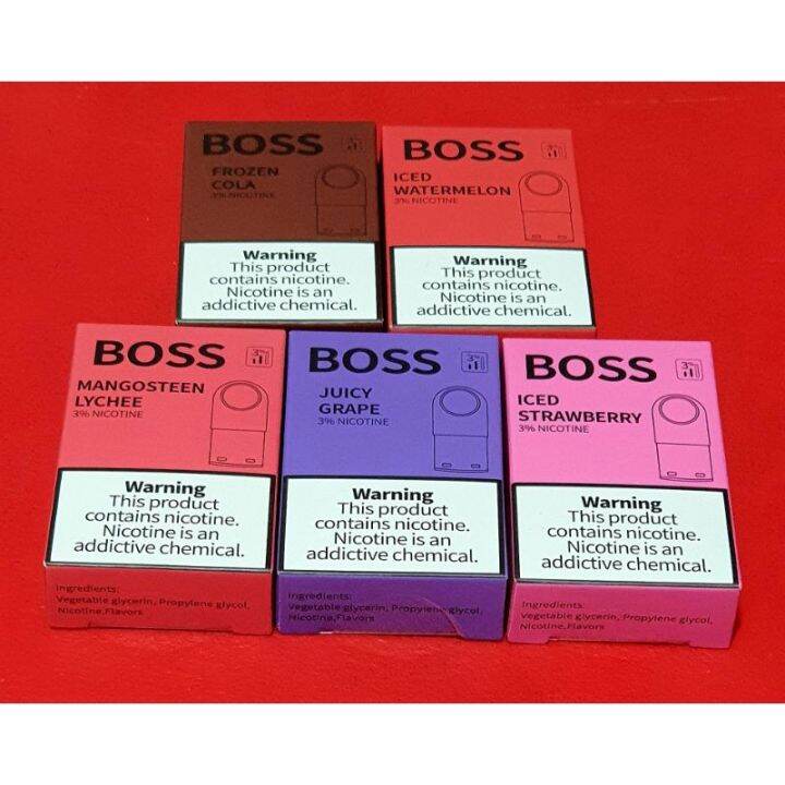 relx pod Boss vape pods 3 nic (fit relx device) | Lazada PH