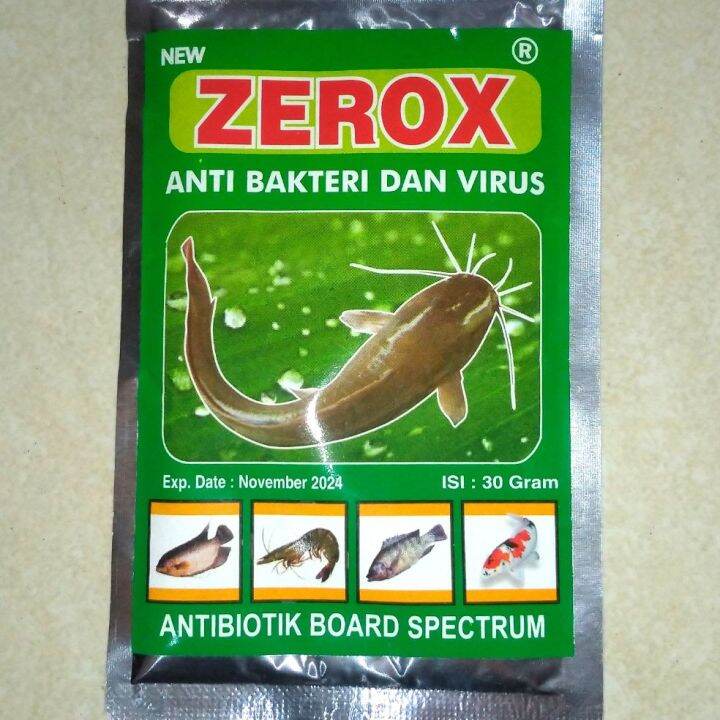 ZEROX OBAT ANTI BAKTERI DAN VIRUS ANTIBIOTIK BOARD SPECTRUM IKAN UDANG ...