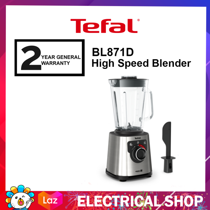 Tefal 2L Perfect Mix + High Speed Blender BL871D (Glass) 1200W | Lazada