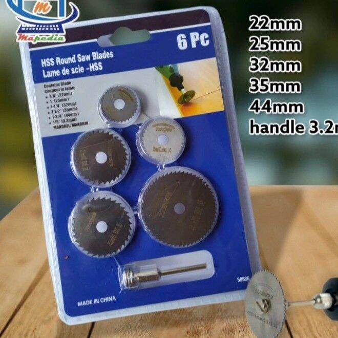 Mata bor Gergaji Kayu PVC Mata Mini Grinder Tuner Set 6pcs Mata Bor ...