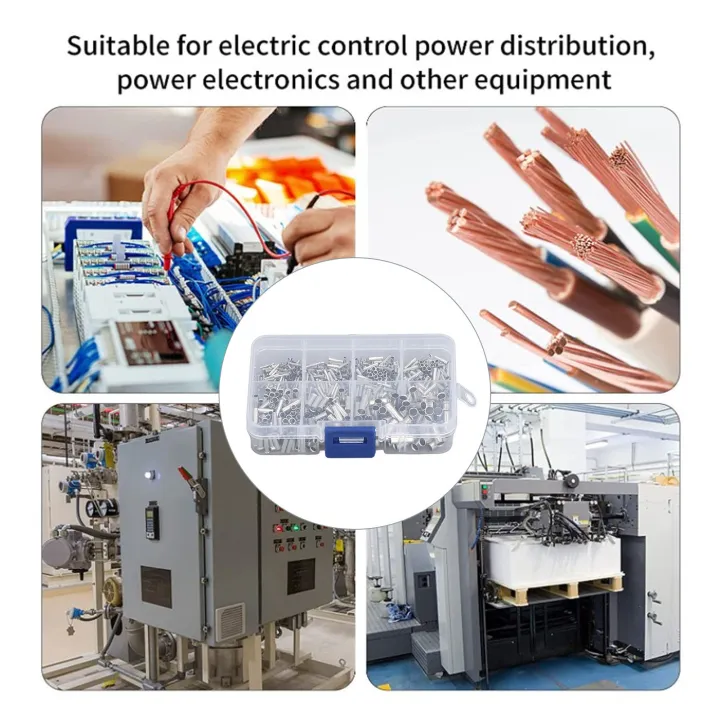 Tube Type Non Insulated Terminal, Wire Ferrules Kit Heat Conduction for ...