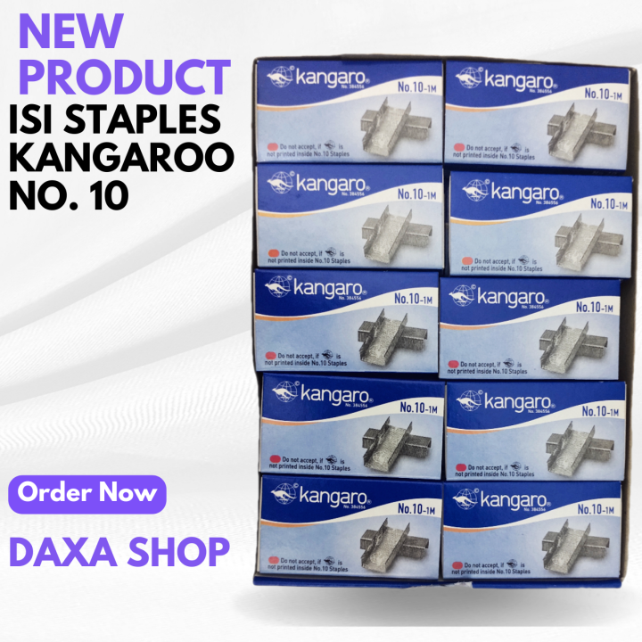 Isi Staples Stapler Hekter Kangaroo No 10 Isi 10 Pcs | Lazada Indonesia