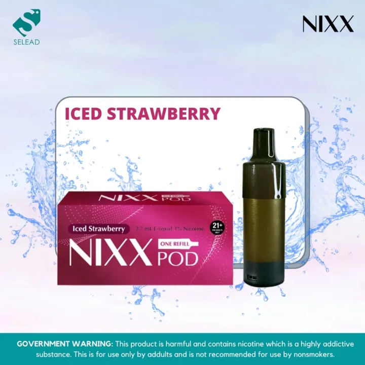 NIXX Pods e-liquid - 2.7ml (Iced Strawberry) | Lazada PH