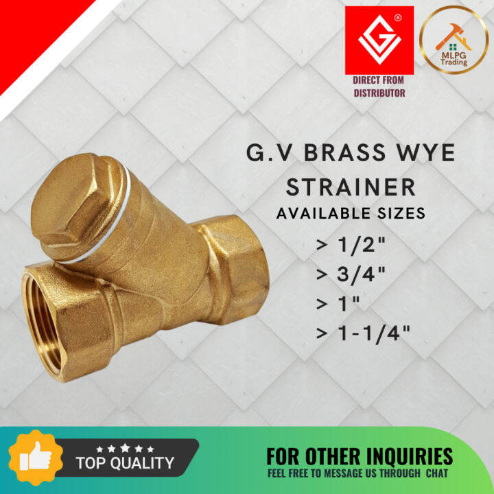Great Volume Brass WYE Strainer ( 1/2", 3/4", 1", 1-1/4" ) | Lazada PH