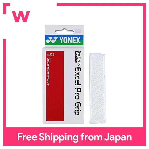 Yonex Synthetic Leather Excel Pro Grip White AC128 011 | Lazada