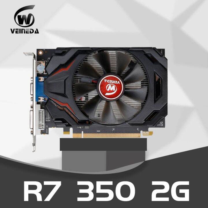 1กราฟิกการ์ดจอของแท้,GPU R7 350 2GB GDDR5 128Bit เกมอิสระพีซีเดสก์ท็อป ...