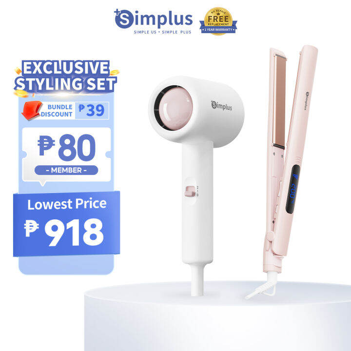 Simplus Blower Hair Dryer Hair Blower Portable Quick Drying 2 Speed ...