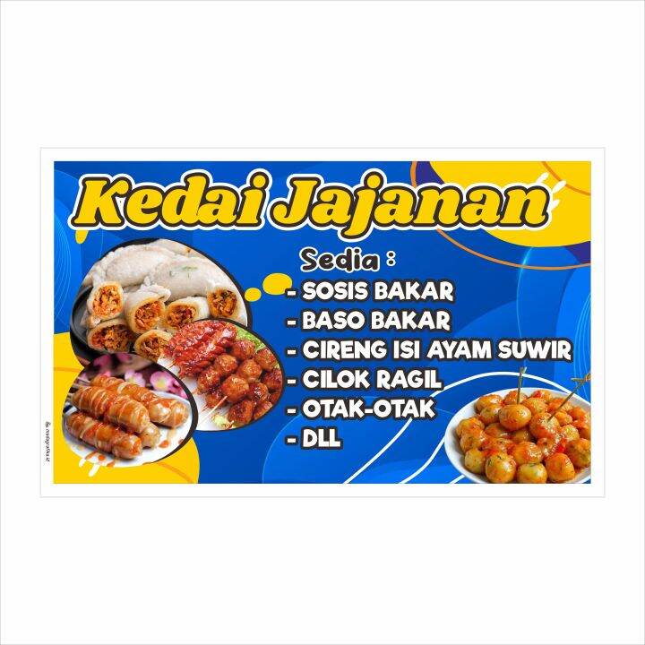Spanduk Jajanan/WArung Jajanan/Kedai Jajanan | Lazada Indonesia