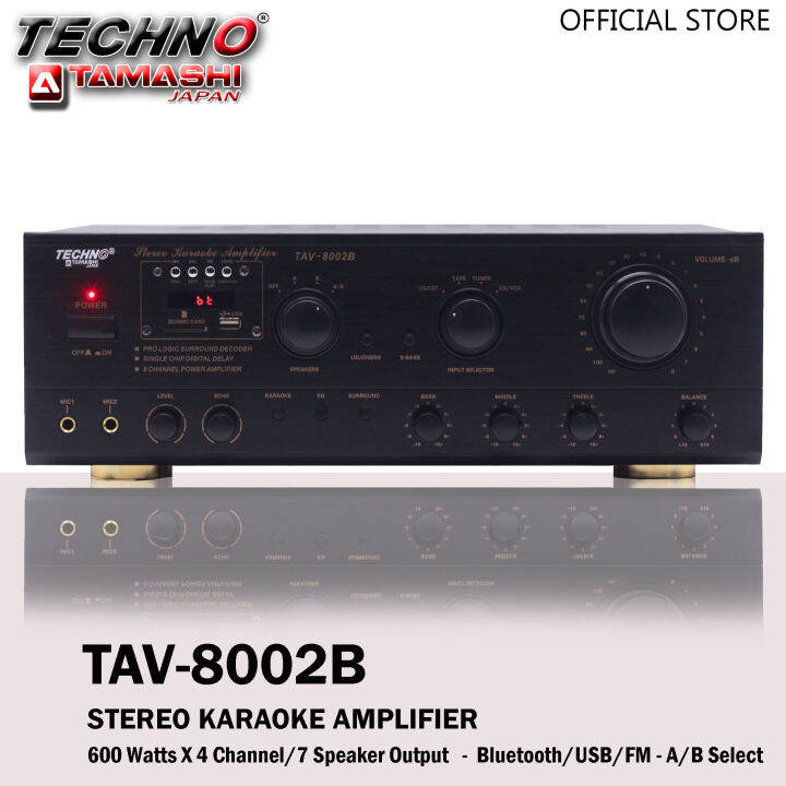Techno Tamashi TAV-8002B Karaoke Audio Amplifier | Lazada PH