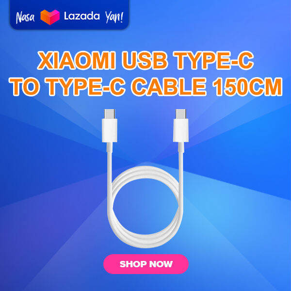 Xiaomi Redmi USB Type-C to Type-C Cable 150cm | Supports 5A current ...