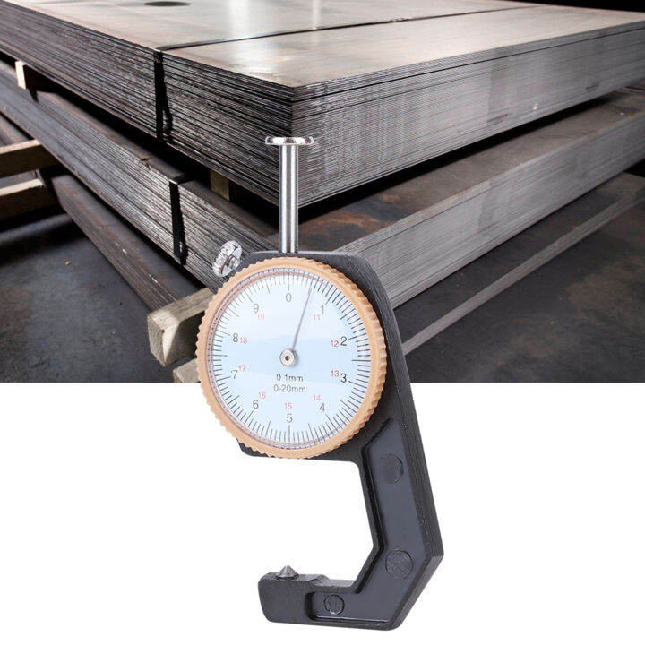 Round Dial Gauge Practical 0‑20 mm Thickness Gauge Thickness Measuring ...