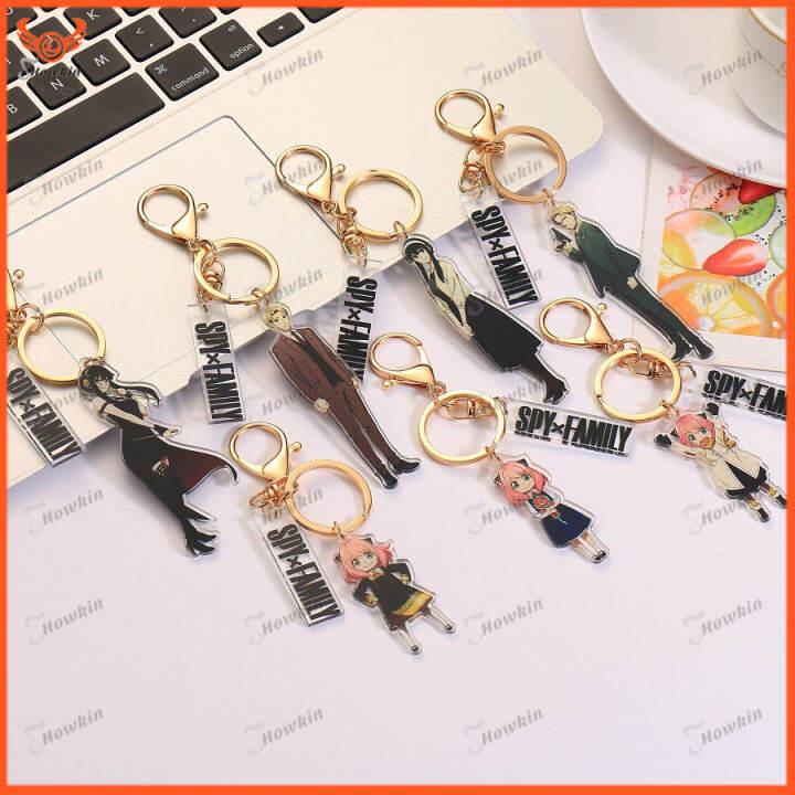 S-P-Y × Family Keychain อะนิเมะจี้ Loid Forger Anya Forger Keyring ...