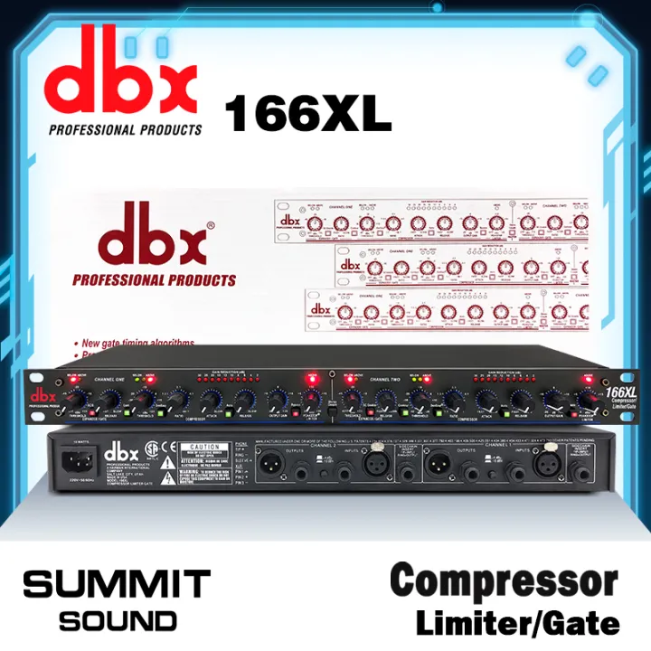 DBX 166XLคอมเพรสเซอร์มืออาชีพ ความแม่นยำสูงสองห้องตัว จำกัด แรงดัน ...