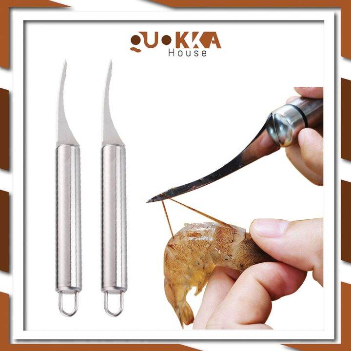 QUOKKA Stainless Steel Sharp Shrimp Knife Shrimp Cutter Shrimp Cleaning ...