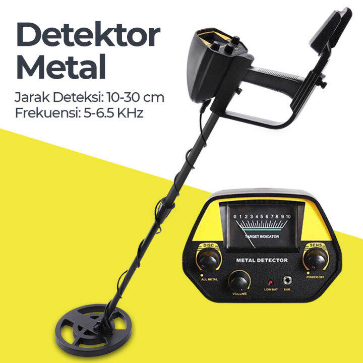 Metal detector Pendeteksi Logam daya 9V bahan besi dan Plastik ...