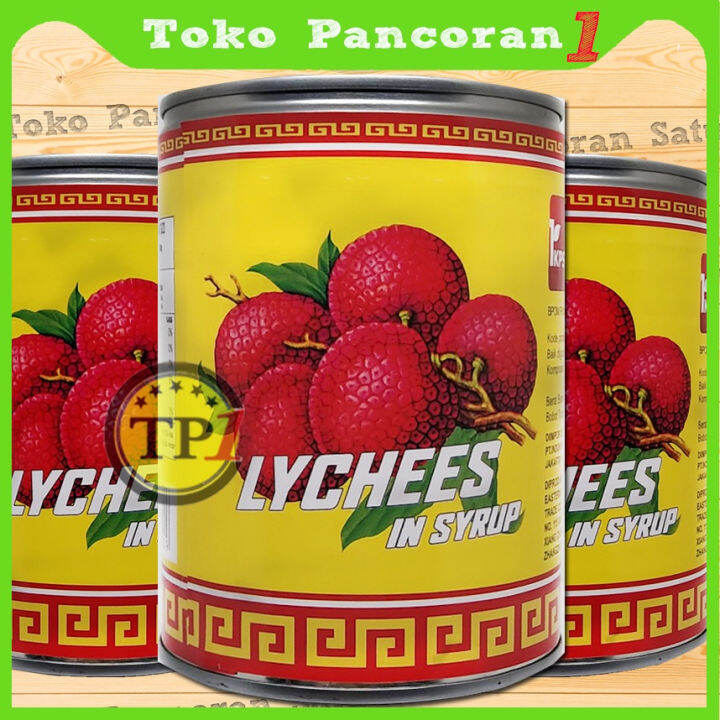 Lychee in Syrup Kaleng mili thailand / Buah Leci Dalam Sirup Kaleng 567gr lychees IPKS thailand ...