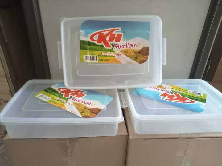 tempat donat box plastik bening / tempat donat merlion ukuran 28x18x7 ...