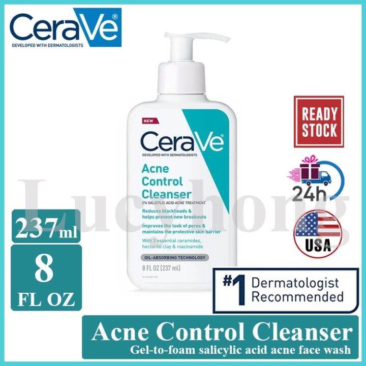 Cerave Cerave Acne Control Cleanser 237ml Gel To Foam Salicylic Acid