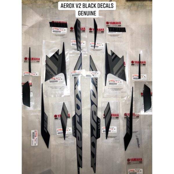 AEROX V2 BLACK DECALS by Paps Motosupply | Lazada PH