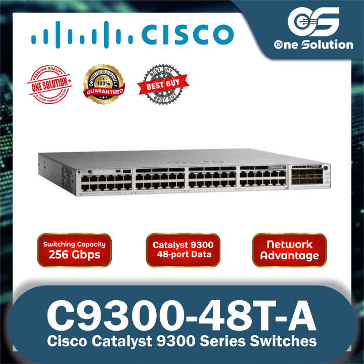 Cisco Catalyst 9300 Series Switch C9300-48T-A Network Advantage 48Port ...