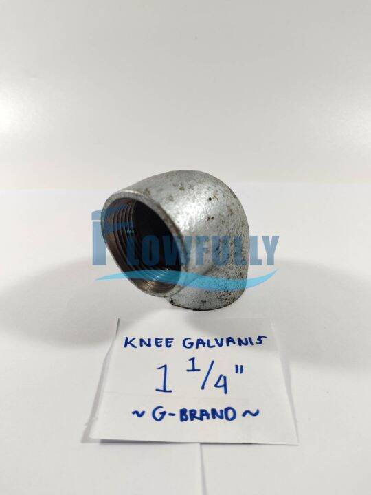 KNEE BESI GALVANIS 1 1/4 INCH G BRAND ELBOW KNIE L 1,25 DIM | Lazada ...