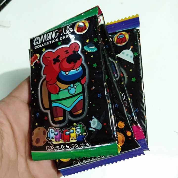 12 Pack mainan kartu among us isi 120 kartu Trading card among us Kartu ...