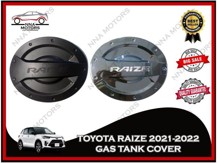 TOYOTA RAIZE 2021-2022 Gas Tank Cover Matte Black / Chrome Outside ...