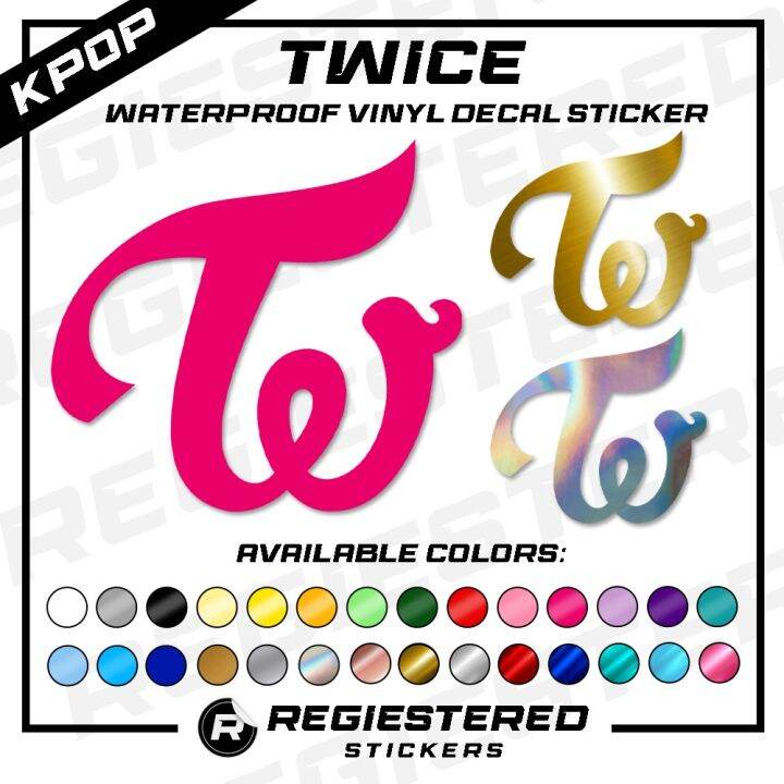 KPOP TWICE Logo Vinyl Decal Sticker Waterproof Once | Lazada PH