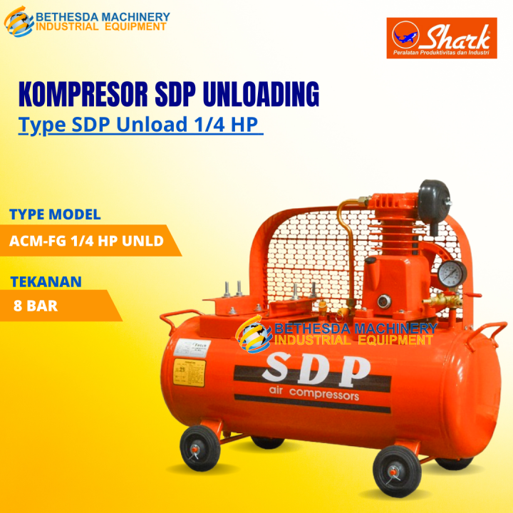 Kompresor Angin Listrik Shark 1/4 Hp 0.25hp SDP Unloading 30 L 8 Bar ...